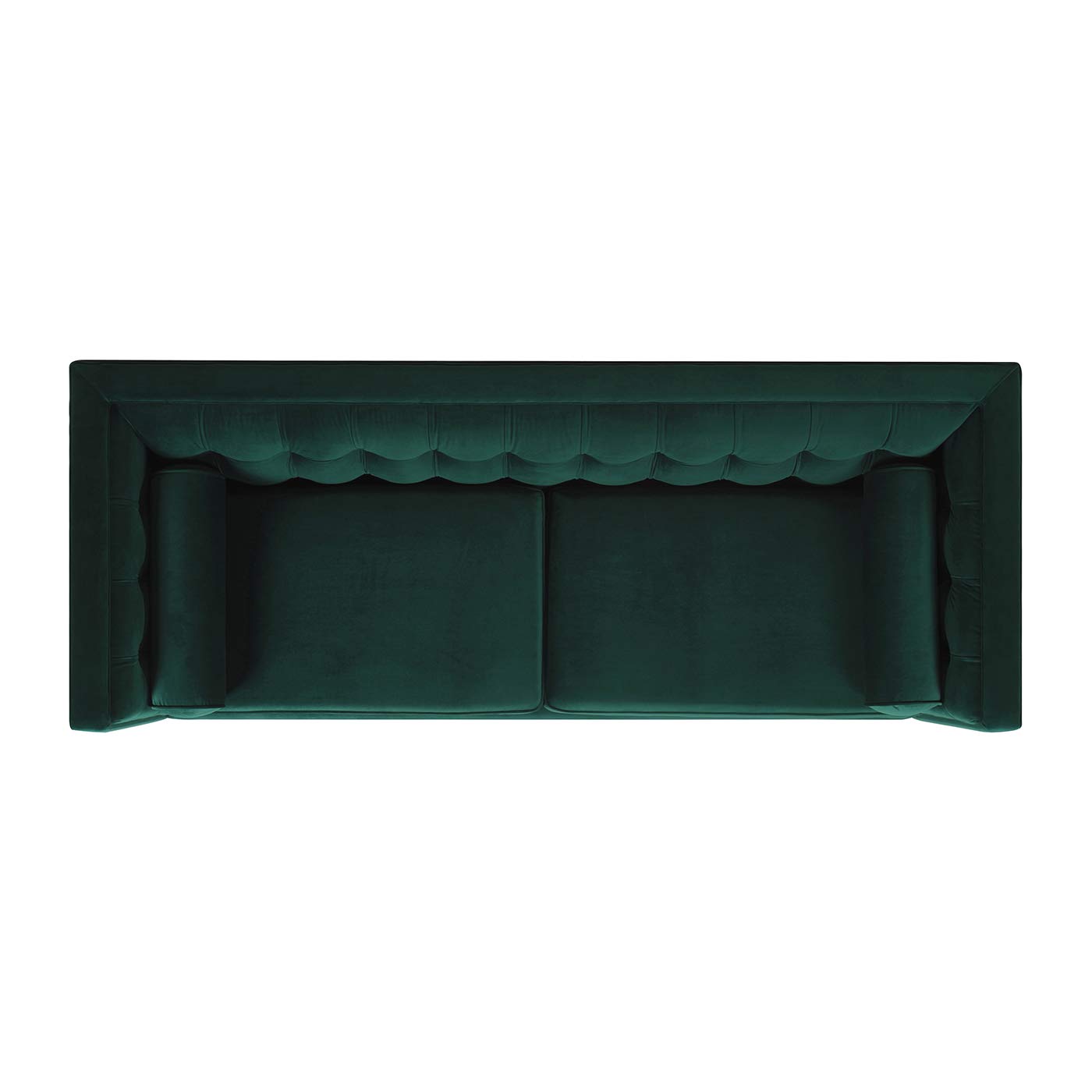 Jennifer Taylor Home Jack 84" Modern Tuxedo Tufted Sofa, Hunter Green Performance Velvet