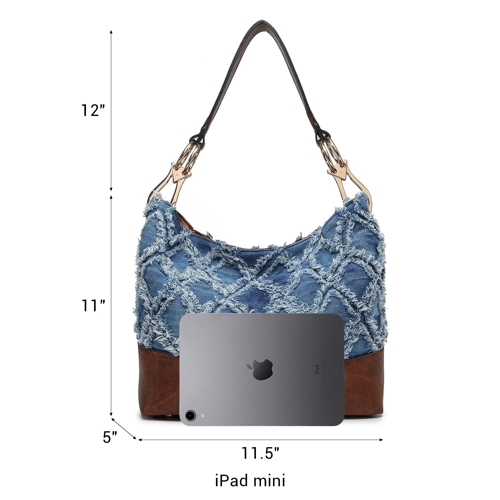 Dasein Hobo Purses for Women Soft PU Leather Handbags Slouchy Hobo Bags Shoulder Bag Top Handle Tote