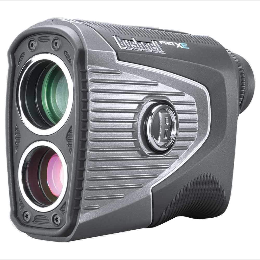 Bushnell PRO XE Advanced Laser Golf Rangefinder with Included Carrying Case, Carabiner, Lens Cloth, and Selected Wearable4U Golf Tool Bundle