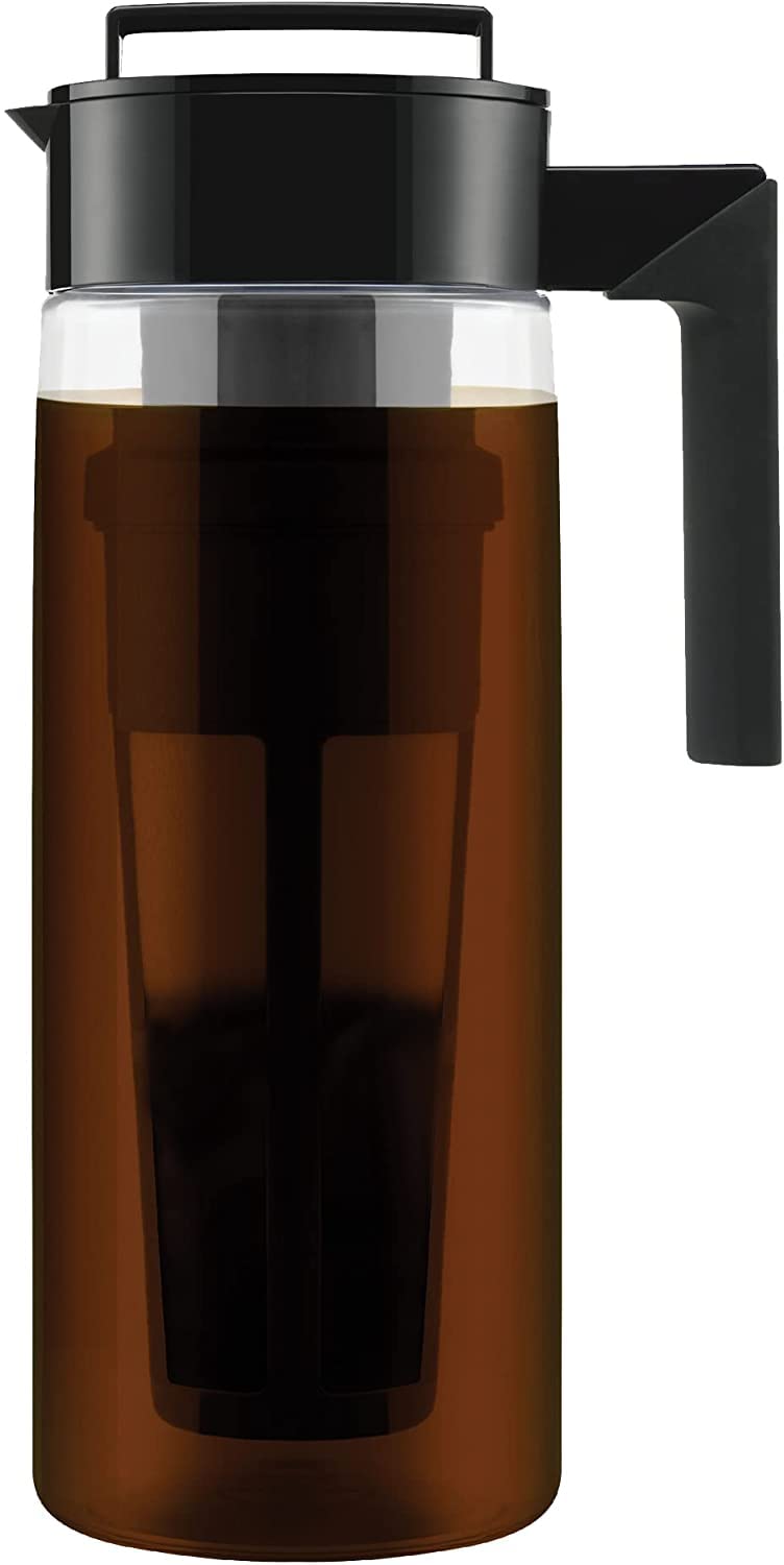 Ucraft Kitchen Cold Brew Coffee Maker – 1.5 Quart – Serve and Store Pitcher for Iced Coffee – Shatterproof – Leak Proof – Fits Most Refrigerator Doors