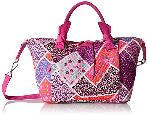 Vera Bradley Women's Cotton Hadley Satchel Purse, Modern Medley, One Size