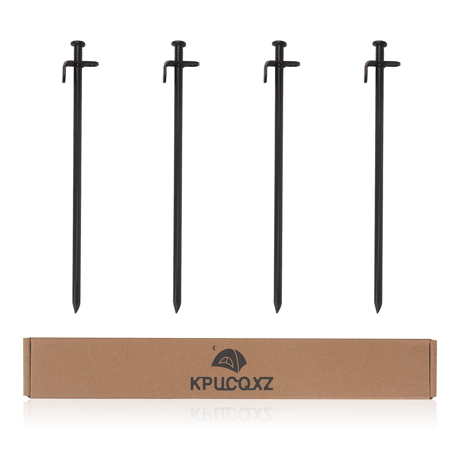 Camping Essentials 4 pcs Tent Stakes Heavy Duty 12 inch Tent Spikes for CampingF