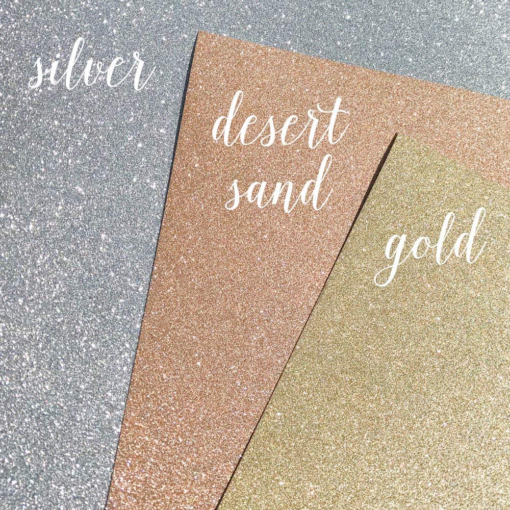 Cardstock Warehouse Sparkle Silver Glitter - 12 x 12" - 16 Pt. / 280 Gsm Premium Cardstock Paper - 10 Sheets