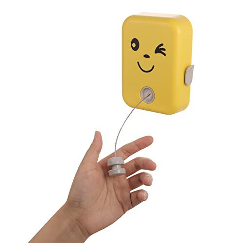 Retractable Clothesline, Clothes Line Retracting Indoor, Laundry Line Retracting Outdoors, Clothes Drying Wall Mount, Lock to Prevent Sagging