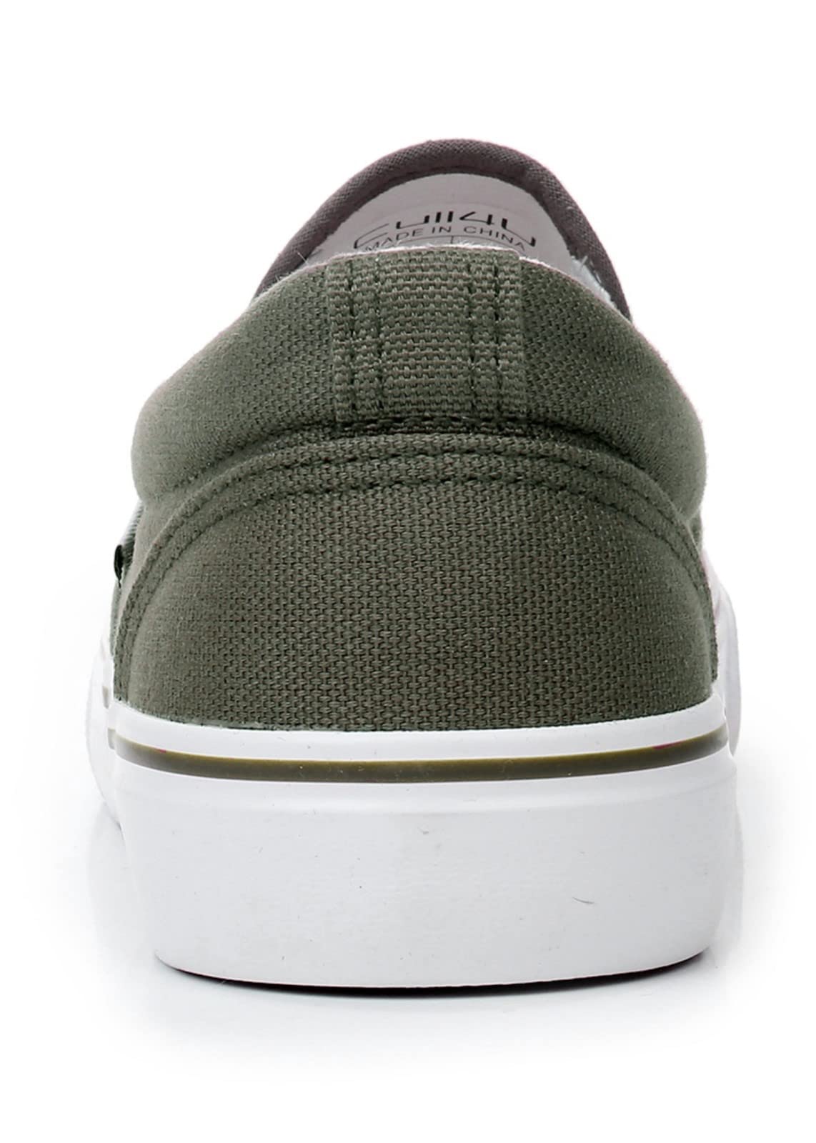 Cull4U Women's Classic Slip On Trainer Shoes (8 M US,Olive)