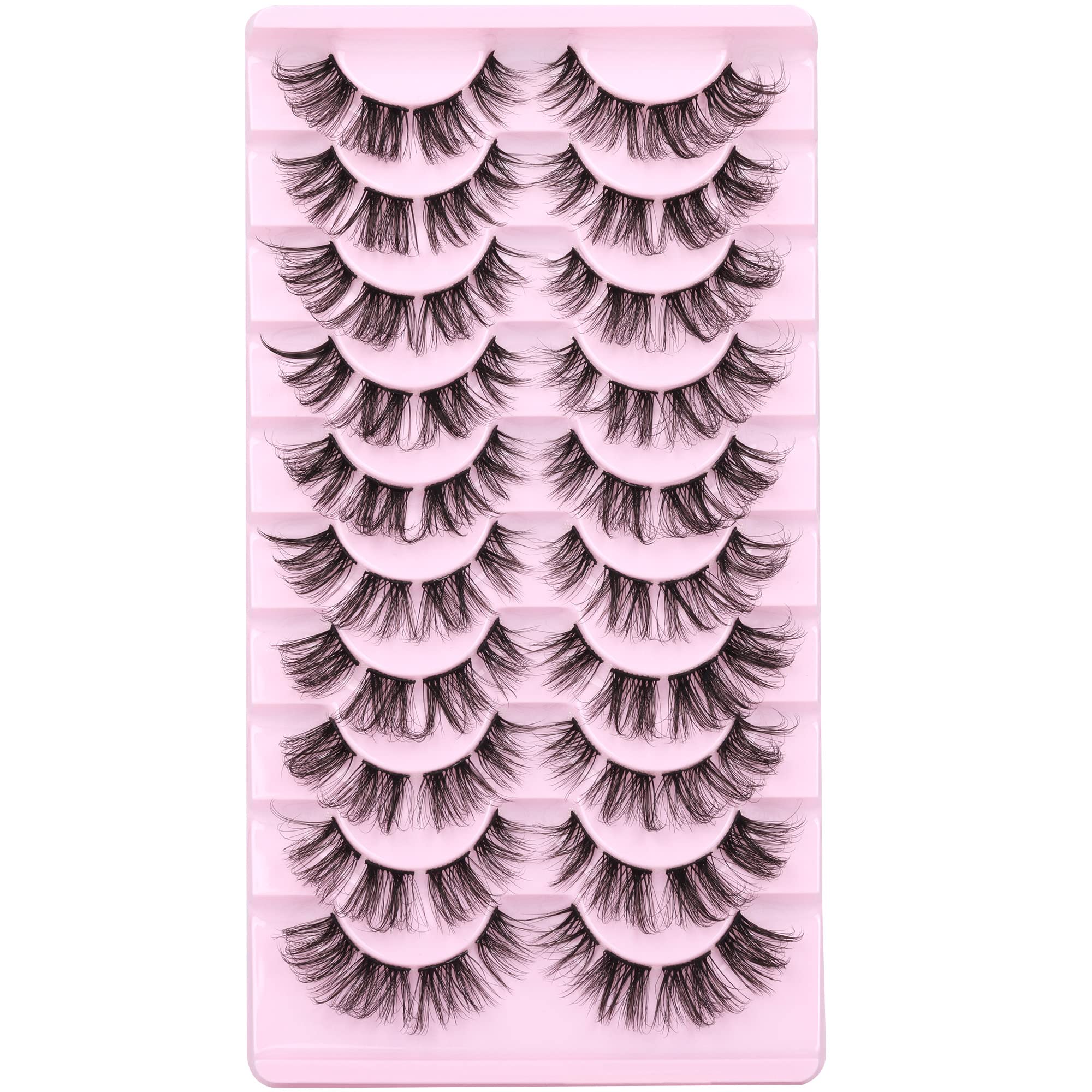 Cluster Lashes D Curl Russian Strip Lash Clusters Wispy False Eyelashes Natural Look Fluffy zanlufly Individual Lashes DIY 14MM 16MM Eyelashes Extension 6d Volume Soft Lashes Pack