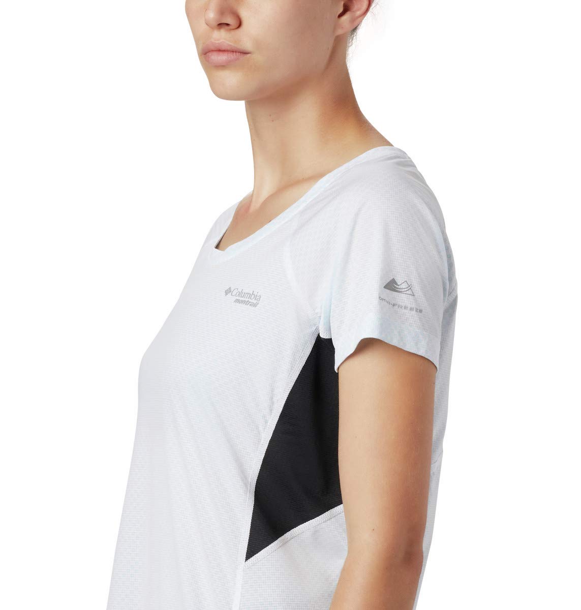 Columbia Women's Titan Ultra II Short Sleeve, White/Black, Medium