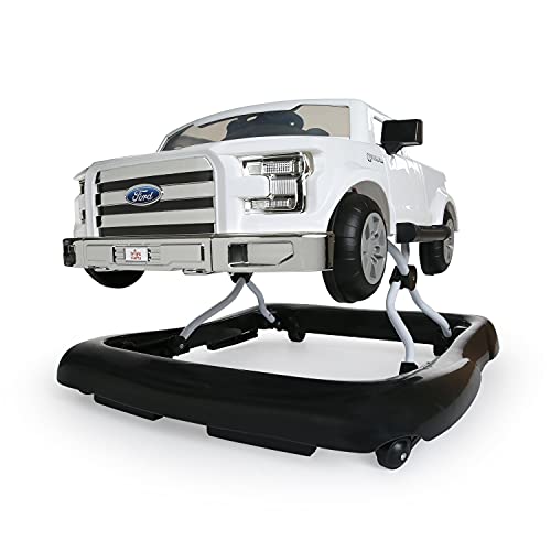 Bright Starts Ford F-150 Ways to Play 4-in-1 Activity Baby Push Walker, White, Age 6 Months+