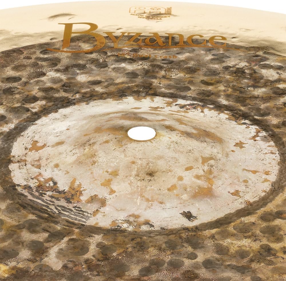 Meinl Cymbals Byzance 16" Dual Crash β Made in Turkey β Hand Hammered B20 Bronze, 2-Year Warranty, Single (B16DUC)