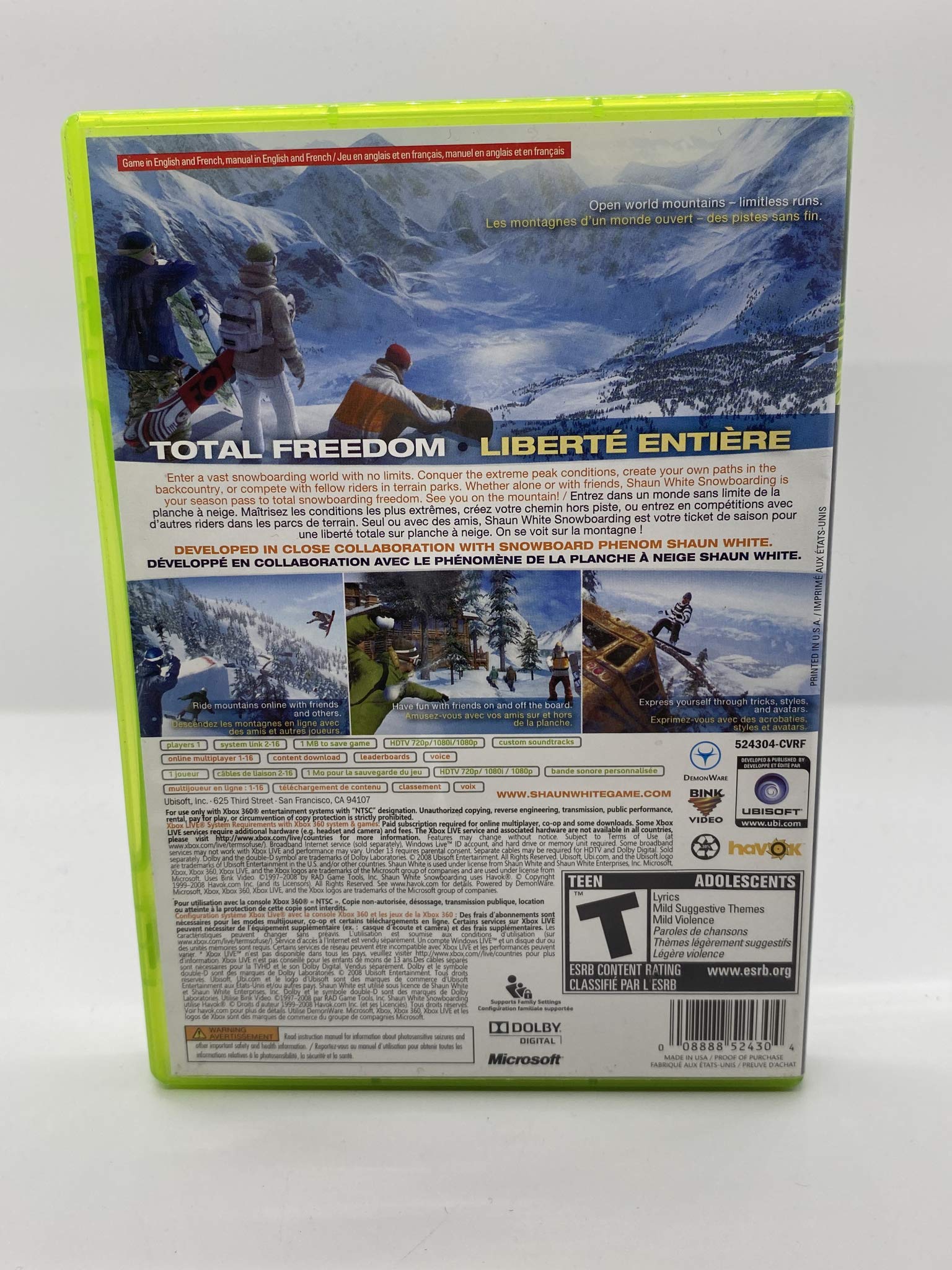Shaun White Snowboarding - Xbox 360