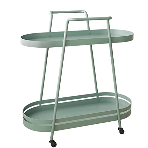 CXDTBH Living Room Sofa Side Home Balcony Movable Small Push Kitchen Storage Rack (Color : D, Size : 62.5CM*60CM)