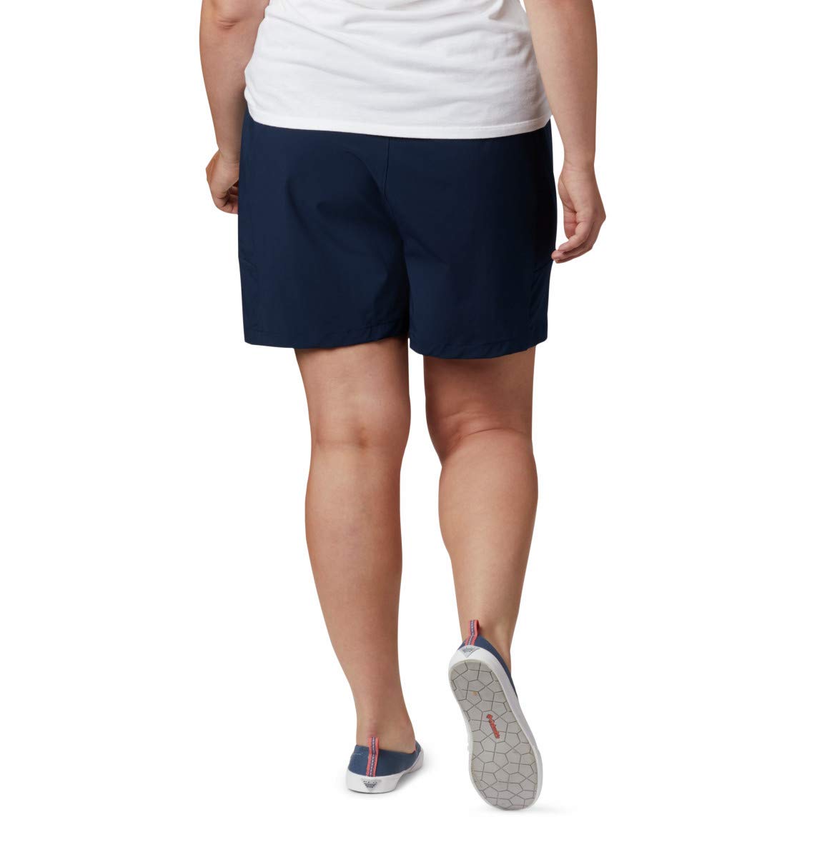 Columbia Women’s PFG Tidal II Shorts, Stain Resistant, Sun Protection, Collegiate Navy, XX-Large