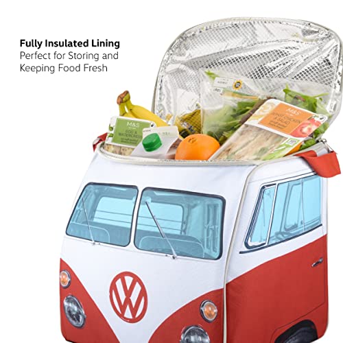 Board Masters Volkswagen Large Soft Sided Cooler Bag - Collapsible Insulated Picnic Lunch Bag with Adjustable Strap (30 Liter) - VW Bus Accessories