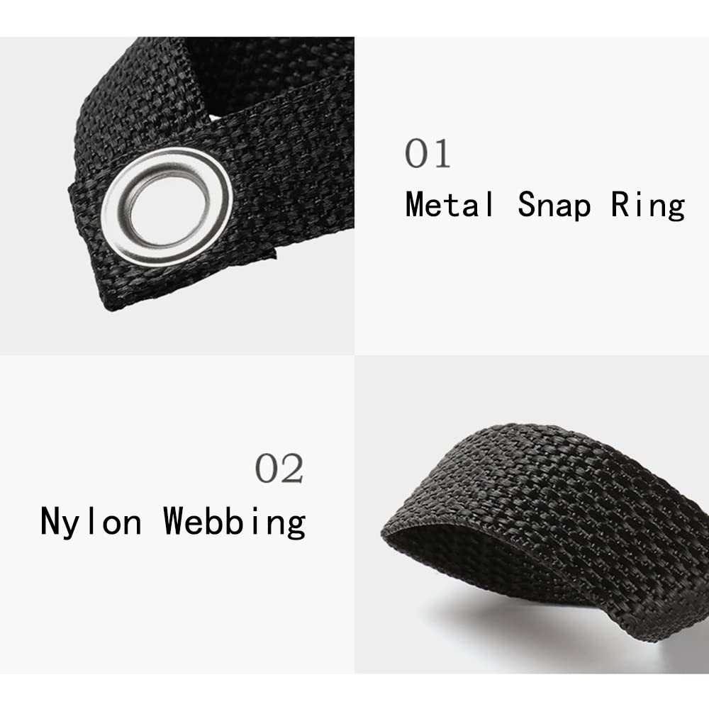Camping Pole Holder BLLNDX 8PCS Outdoor Canopy Pole Webbing Fixing Buckles Camping Fishing Pole Holder Tent Awning Accessories