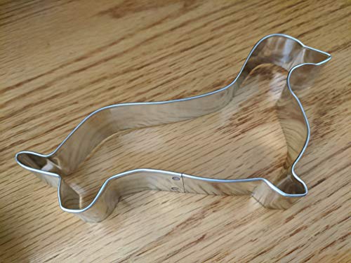 Exclusive Dachshund Dog Cookie Cutter, Real Dachshund Shape 6" Long (Set of 2)