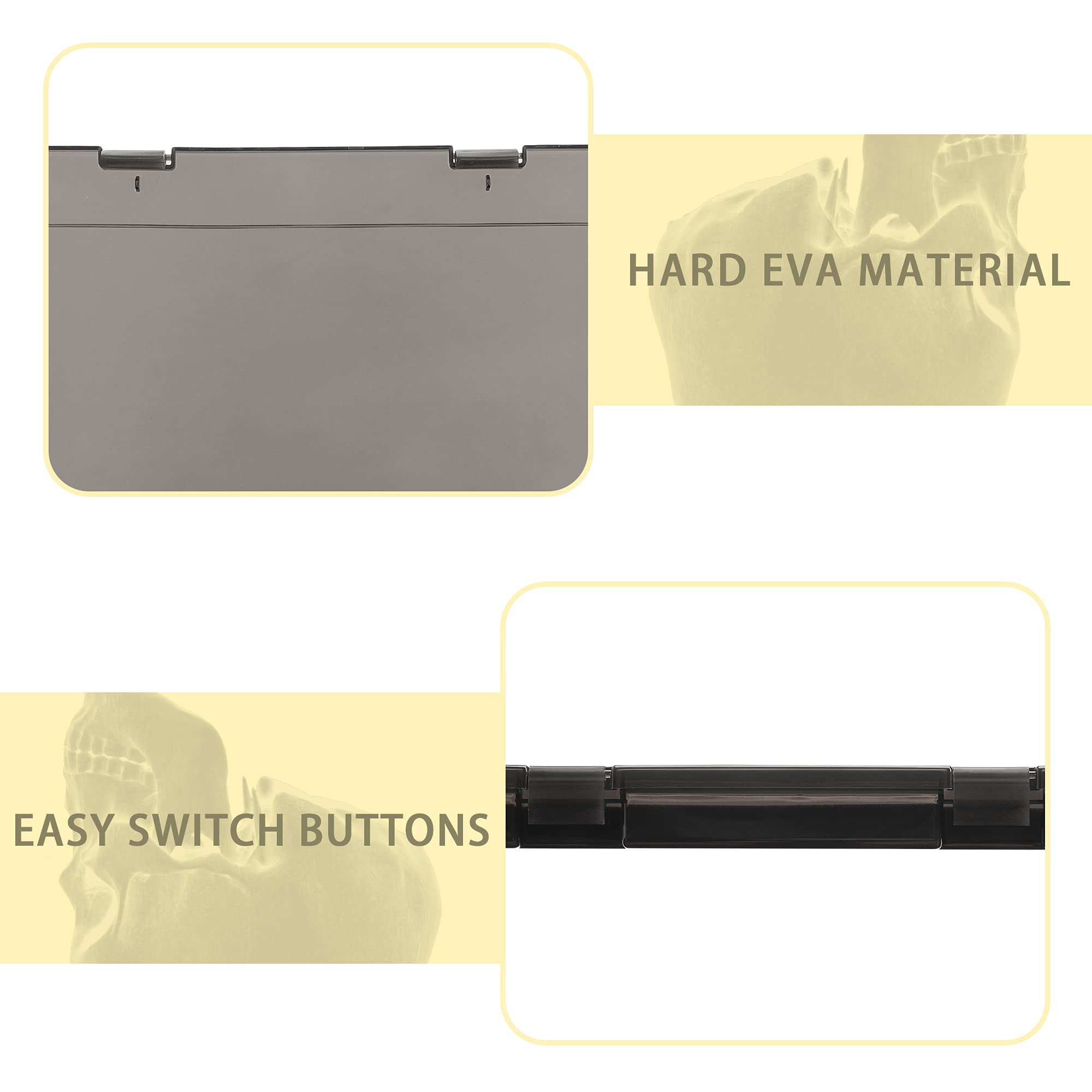 Brappo Hard Carrying Case Compatible with 9 mm/380 Ammo Box,Plastic Material