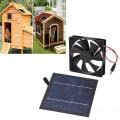 Exhaust Fan, Solar Panel Fan Kit 20W Portable Waterproof IP65 20 Conversion Rate Mini Exhaust Fan for Pet House Greenhouse