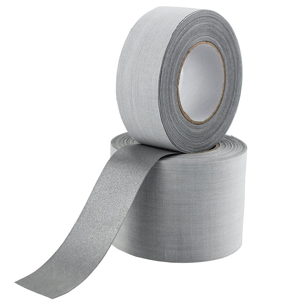 JINBING Safety Silver Reflective Fabric Tape DIY for Clohting Sew On 25mmx10m (1" x 33')