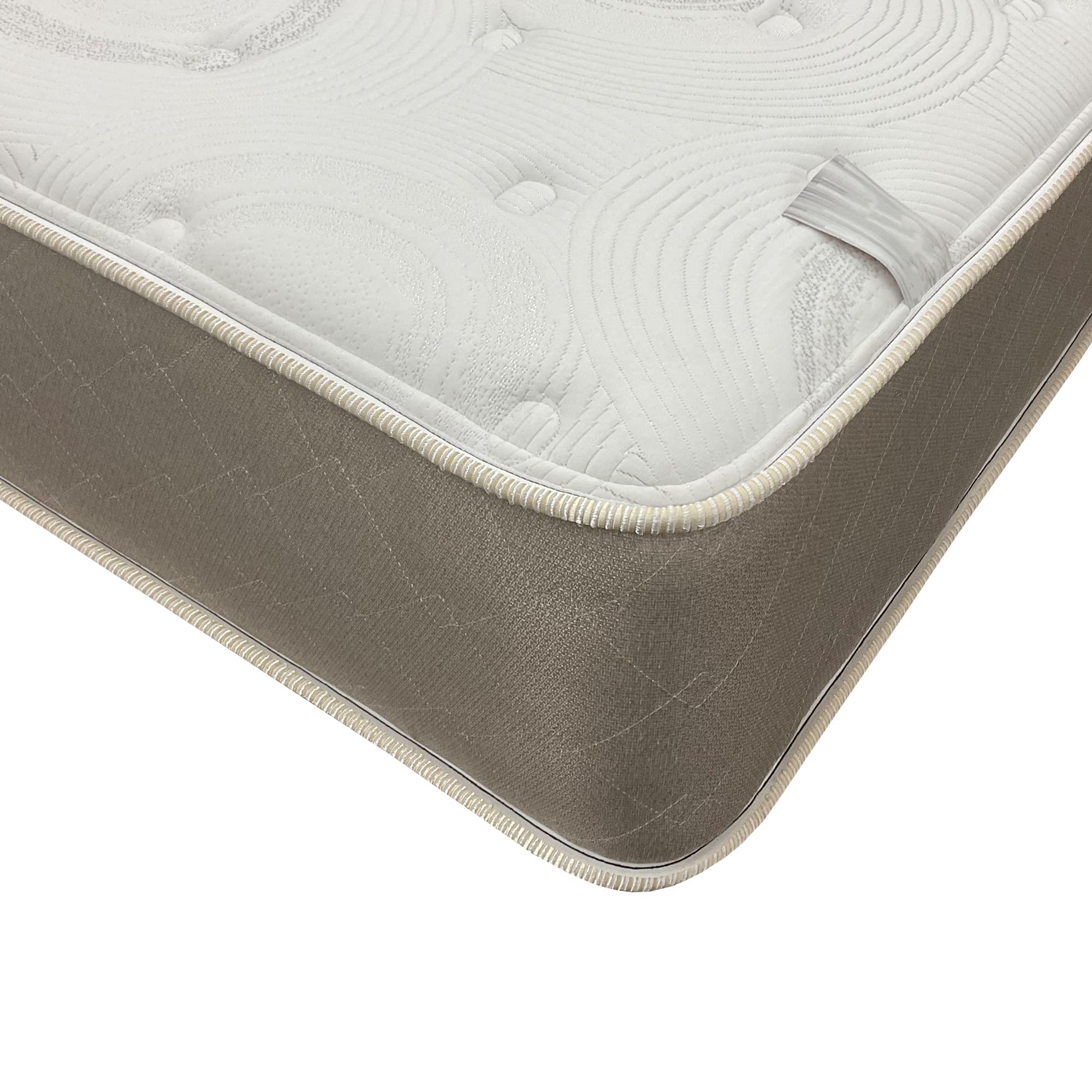 Greaton, 13-Inch Firm Heavier Pocket Coil Spring Hybrid Mattress, Motion Isolation with Durable Support, Bed in a Box, Twin, Beige