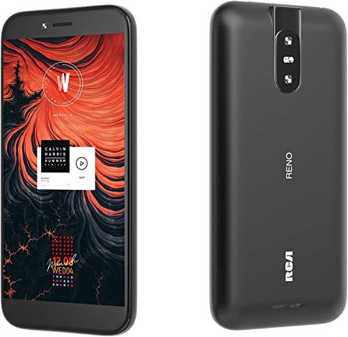 RCA Reno Smartphone, 4G LTE, 16GB, Android 11, Black - GSM Unlocked, 5.0-inch