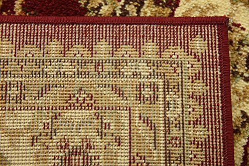 Unique Loom Voyage Collection Traditional Oriental Classic Intricate Design Area Rug (3' 3 x 5' 3 Rectangular, Red/Gold)