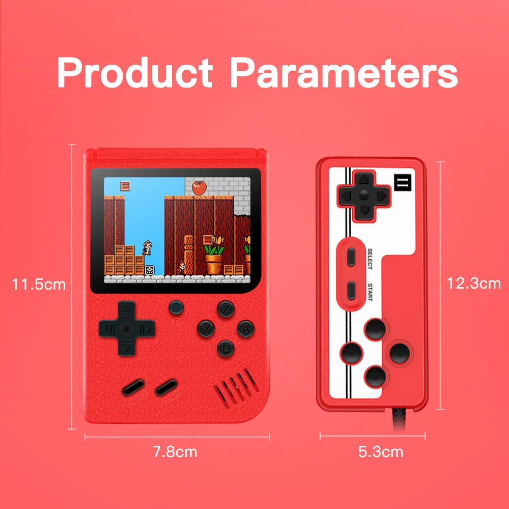 JINGDU Handheld Game Console,Mini Game Console with 400 Classic Handheld Games