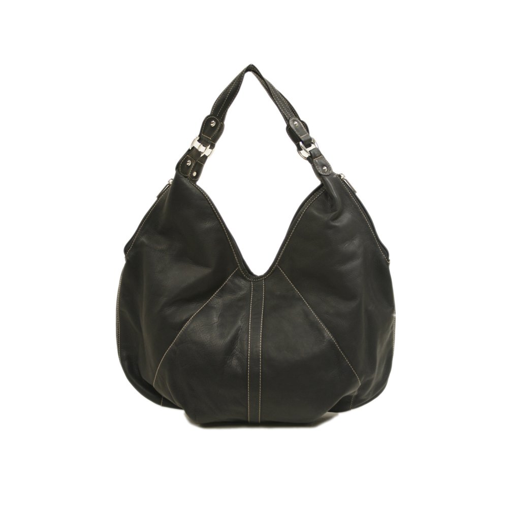 Piel Leather Large Hobo, Yellow, One Size