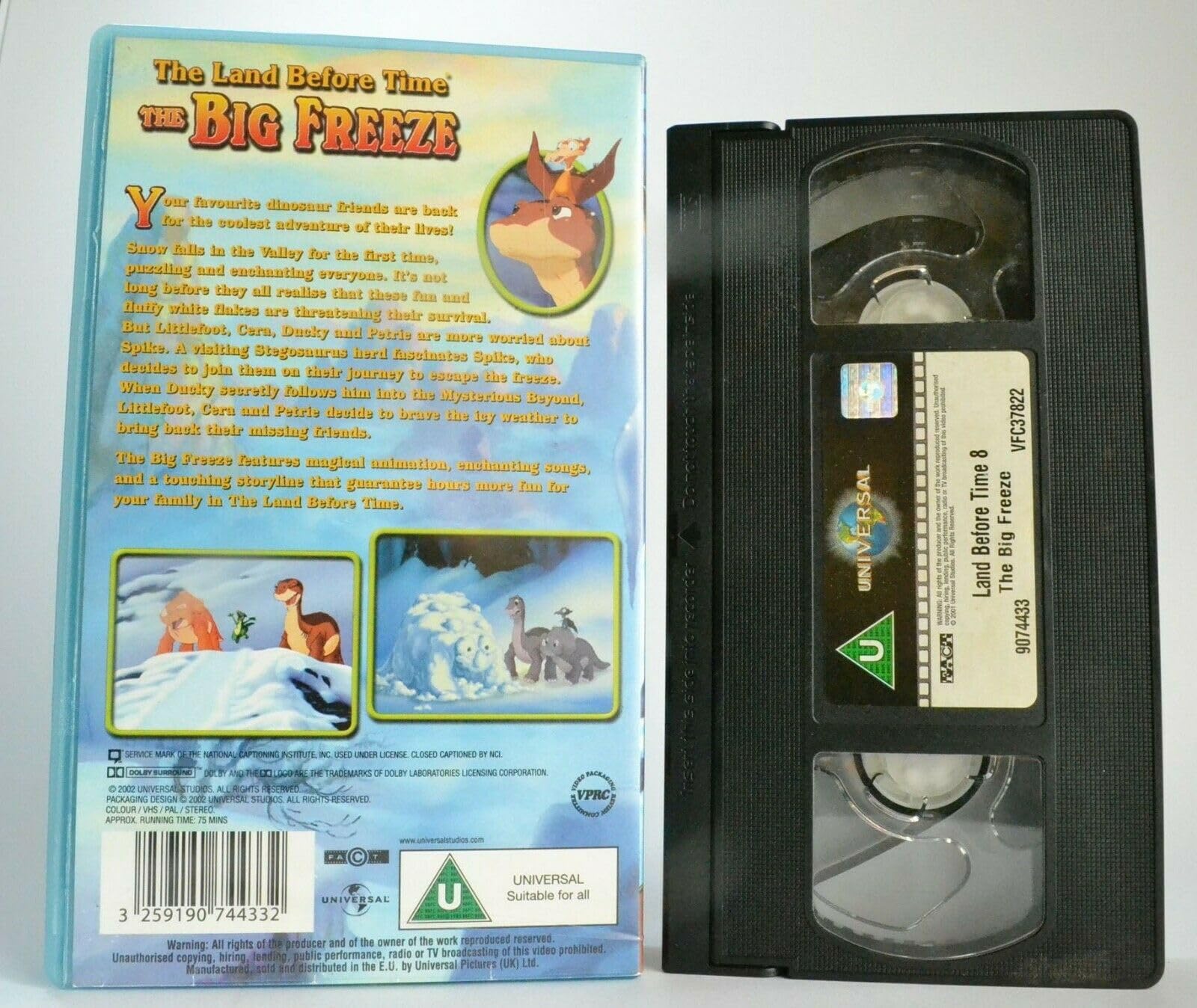 The Land Before Time 8: The Big Freeze - Animated - Family - Children's - VHS