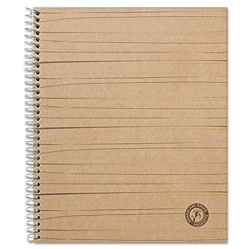 Universal Sugarcane Based Notebook, College Rule, 11 x 8-1/2, White, 100 Sheets/Pad
