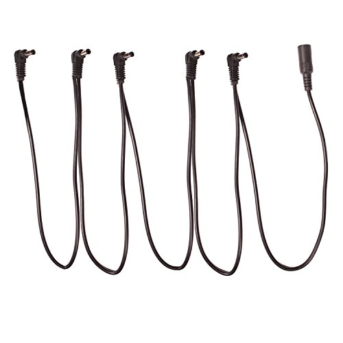 ChromaCast 5 Plug Daisy Chain Cable for Effects Pedals & 9V AC Power Adapter (CC-DC5-KIT)