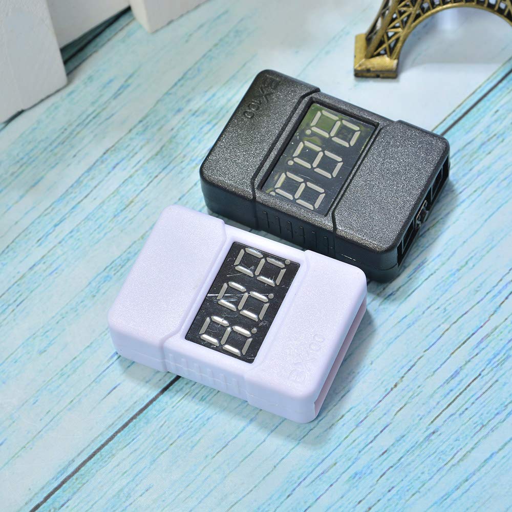 Comimark 2Pcs BX100 1-8S Lipo Li-ion Battery Voltage Tester Monitor Low-Voltage Buzzer Alarm