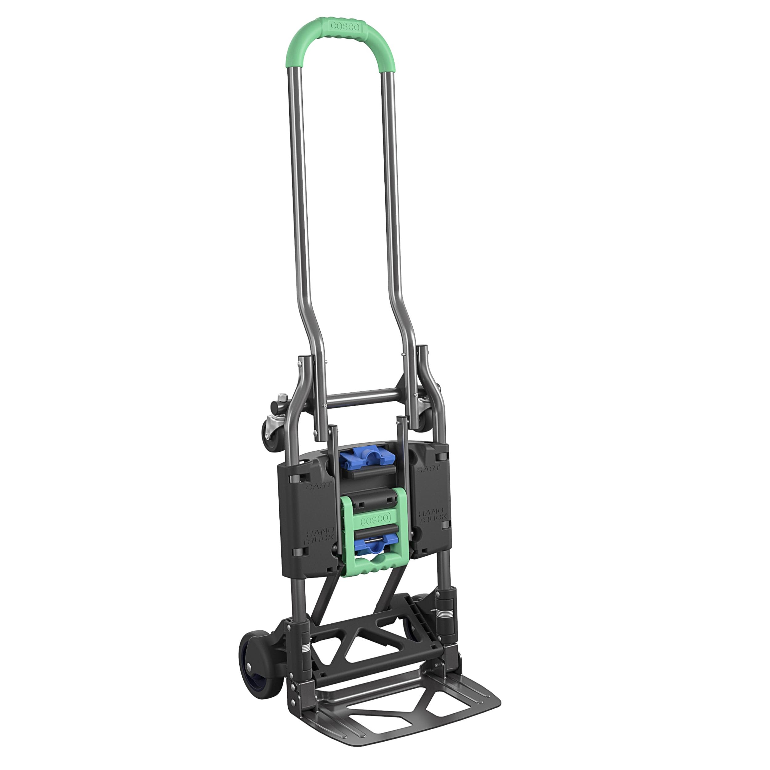 COSCO 12225YGB1E 300 lb 2-in-1 Folding Hand Truck and 12222PBG1E 300 lb Shifter Folding Hand Truck Cart Bundle
