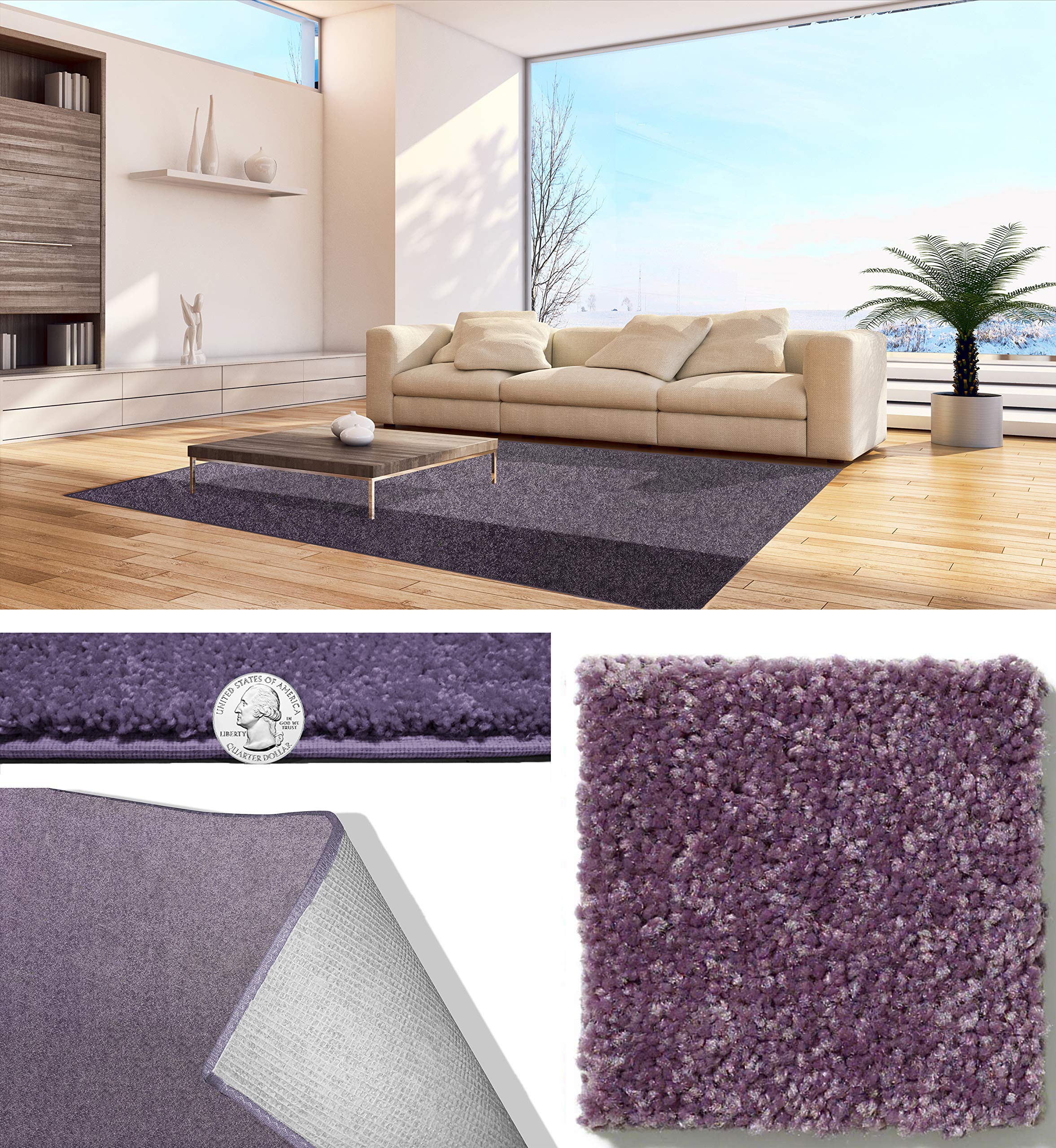 KOECKRITZ Rugs 'Your Rug' Indoor Area Rug | Soft & Colorful | Violet Crush | Custom-Cut & Made-to-Order