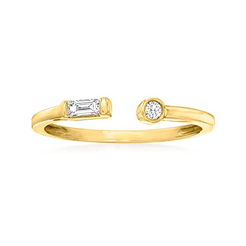 Canaria 0.10 ct. t.w. Diamond Open-Space Ring in 10kt Yellow Gold