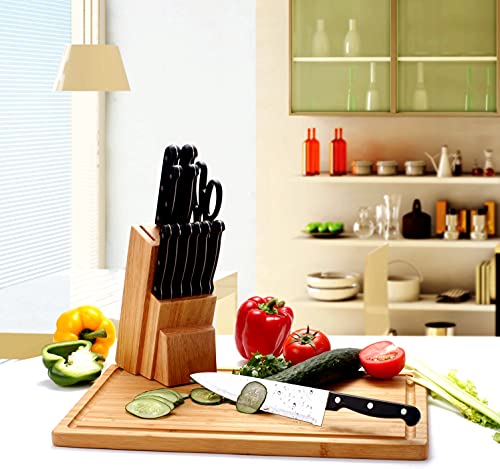 Utopia Kitchen Extra Large Bamboo Cutting Board (Natural, X-Large)