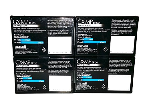 Maxell 8mm GX-MP 120 Video Camcorder tapes (4-pack)