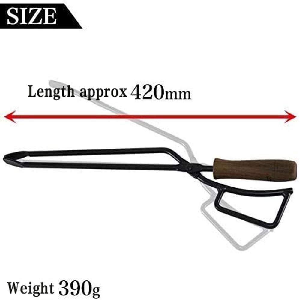 TEOGONIA Fireplace Tongs Charcoal Scissors Firewood Scissors