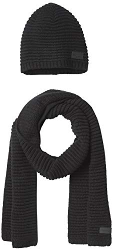 Calvin Klein Men's Beanie and Scarf Sets, Black, One Size