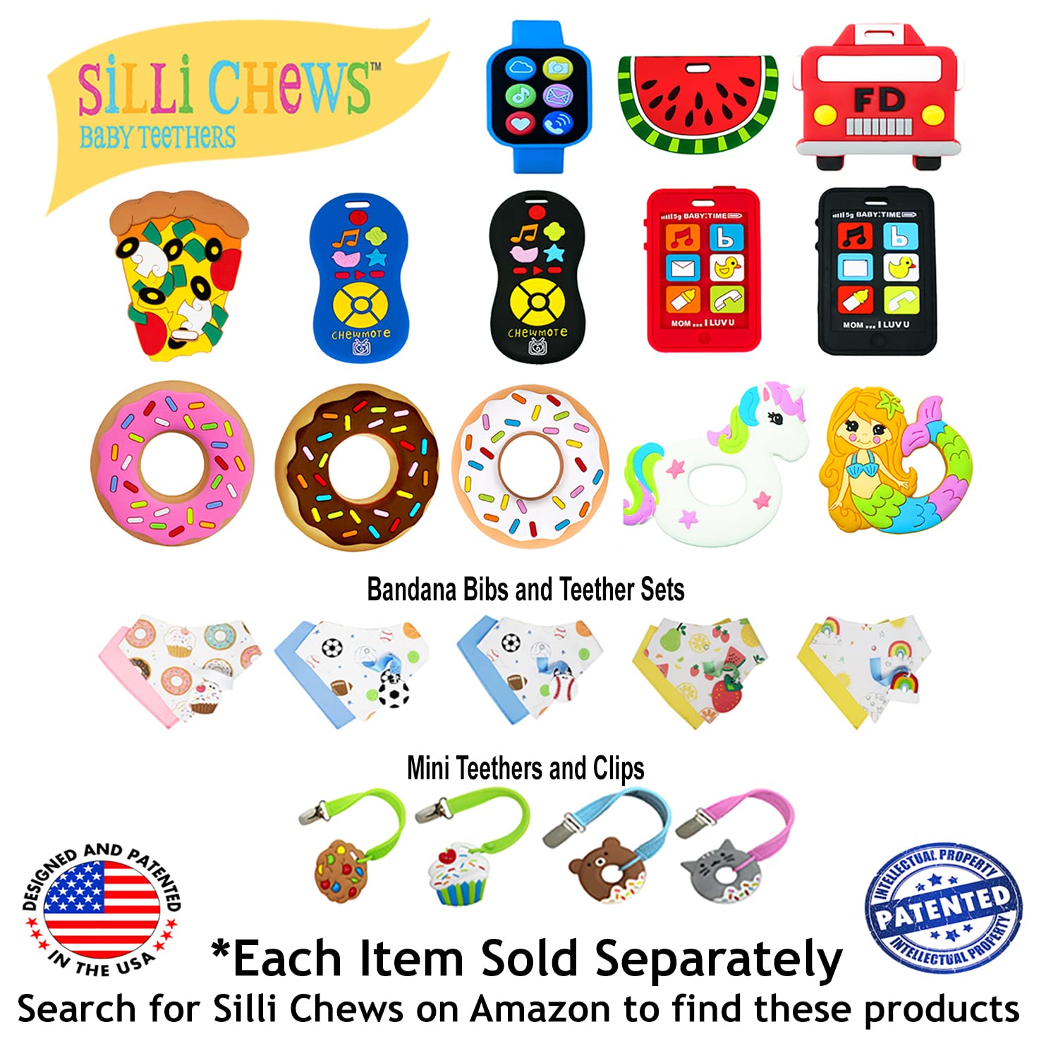 Silli Chews Remote Teether for Baby Unisex Fake Pretend Play TV Remote Control Toy Toddler Chewmote Favorite Baby Teether Infant Silicone Teething Toy Black Silly Chew Toys for Kids