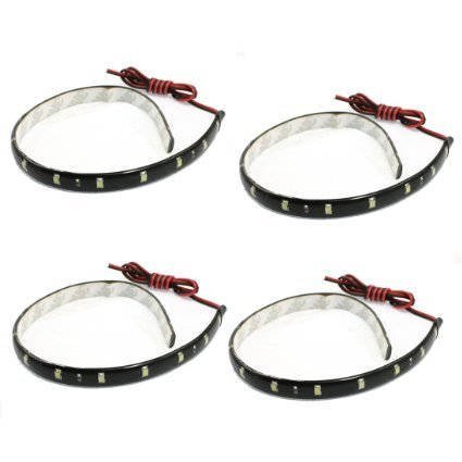 Boat LED Navigation Lights Kit STERN & BOW Red & Green & White Waterproof LED Strips for Bass, Pontoon, Kayaks, Sun Tracker, Ranger, Triton, boats