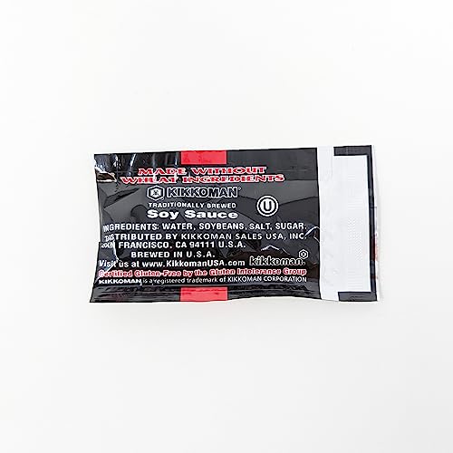 Kikkoman Preservative Free, Gluten Free, Tamari Soy Sauce 0.2oz Packets - 50 Count