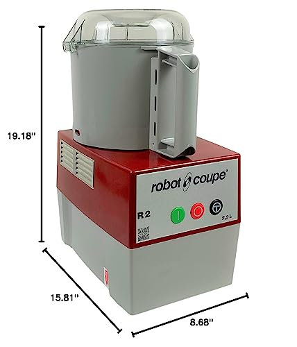 Robot Coupe - 4581 R2N Continuous Feed Combination Food Processor with 2.9 L Polycarbonate Bowl, 1-HP, 120-Volts