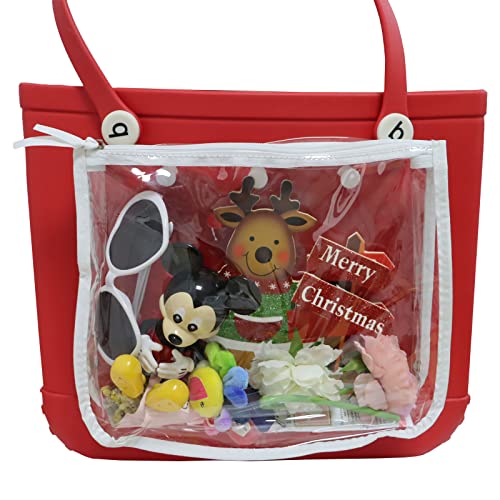 TEYOUYI White Clear Designer Insert Bags for BOGG BAG Travel Organizer Storage Pop In Bogg Bag-Set of 1