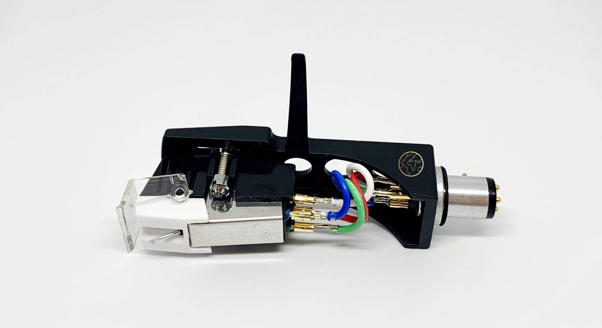 Cartridge and Stylus, needle and Black Headshell with mounting bolts for Technics SL-1200, SL-1210, SL-1600, SL-1610, SL-1700, SL-235, SL-23A, SL-B2, SL-B202, SL-B205, SL-B3