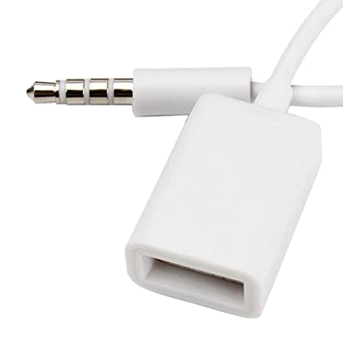 Ronyme 4X USB 2.0 Female to 3.5mm Male Stereo AUX Headphone Converter