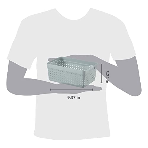 Room Copenhagen, Seoul Organizer β Ventilated Nesting Baskets for Storing Small Items β Stylish Storage Boxes for Desks, Drawers, and More β X-Large, Chinois Green