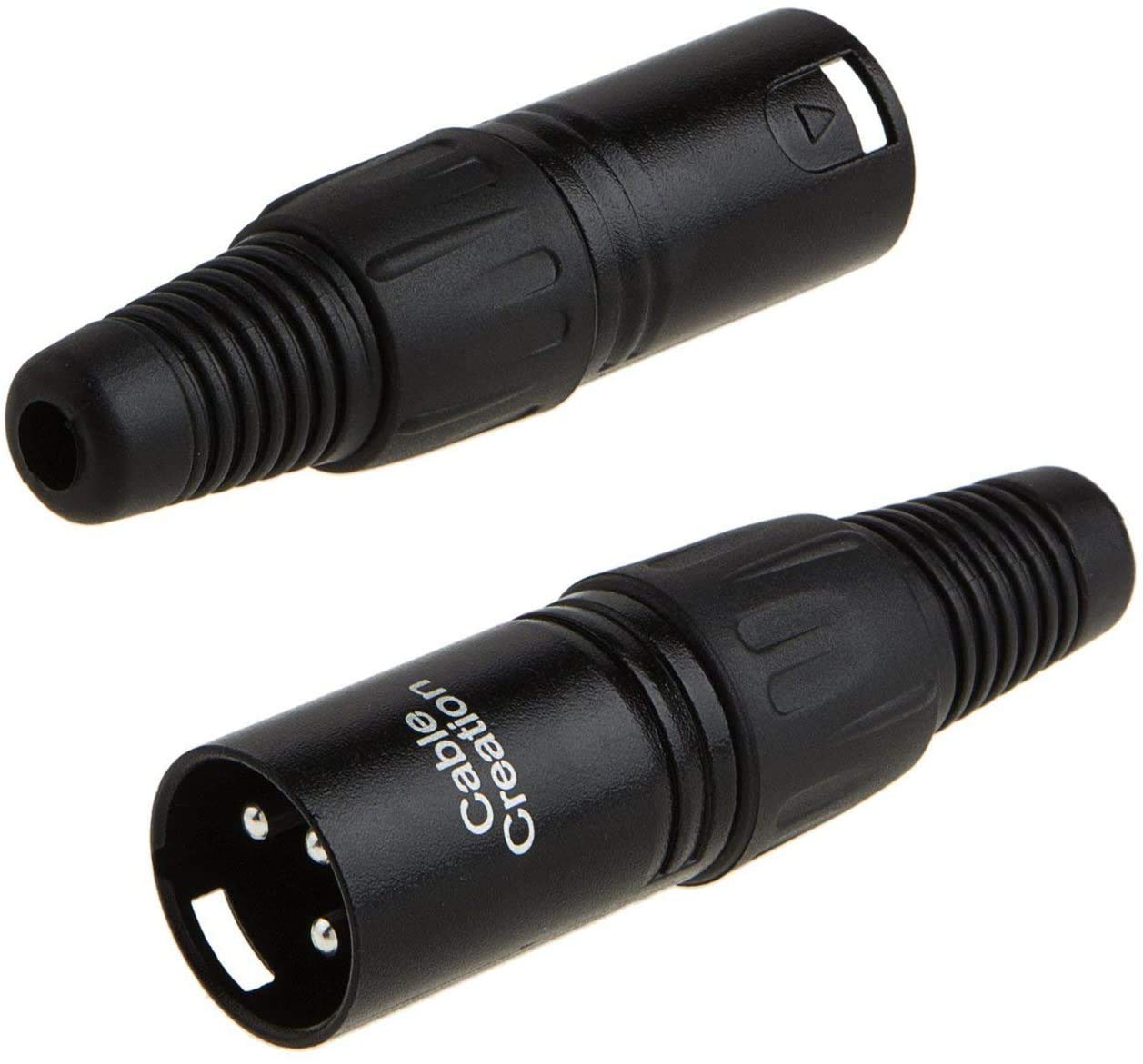 CableCreation [5-Pair XLR 3 Pin Male/Female Audio Mic Microphone Connector, Black Housing