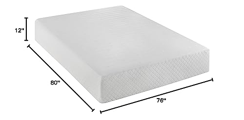 Serta 12-Inch Gel-Memory Foam Mattress With 20-Year Warranty, King