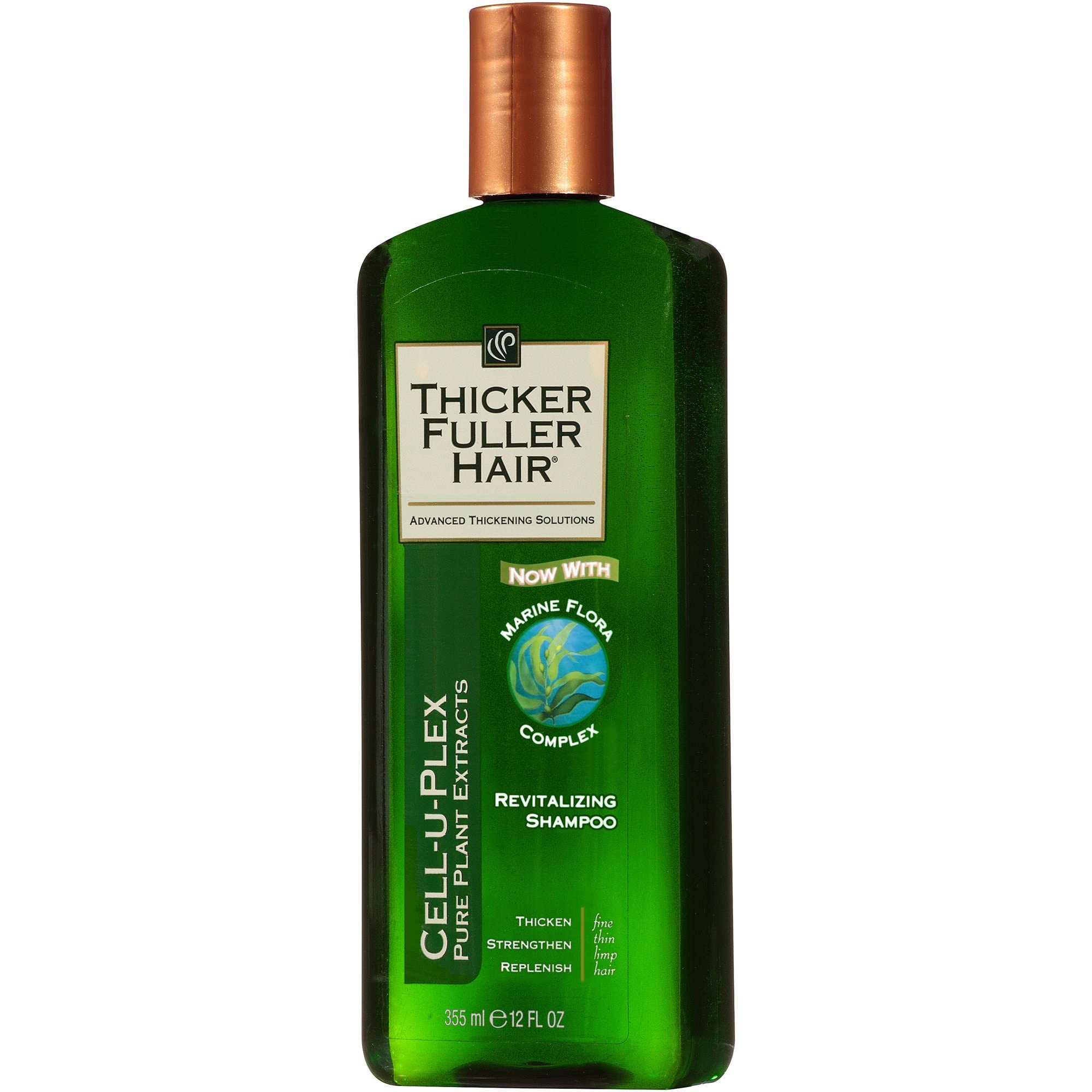 Thicker Fuller Hair Revitalizing Shampoo 12-Ounce Bottle (Pack of 6)