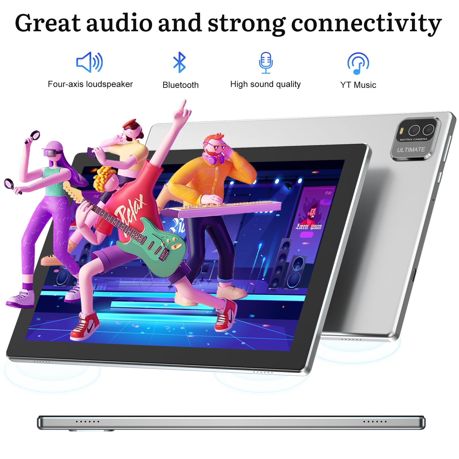 BYANDBY 10 inch Tablets,Android 11.0 Tablets with Case, 64GB ROM (512GB Expandable Storage) Quad Core Processor, IPS Touch Screen, 8MP Camera, WiFi, 6000mah Battery, (with Pen)